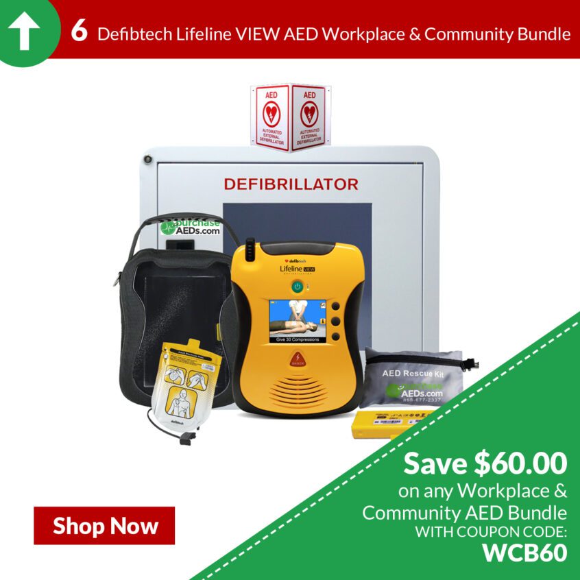 Defibtech Lifeline VIEW AED Workplace & Community Bundle - AED One-Stop ...